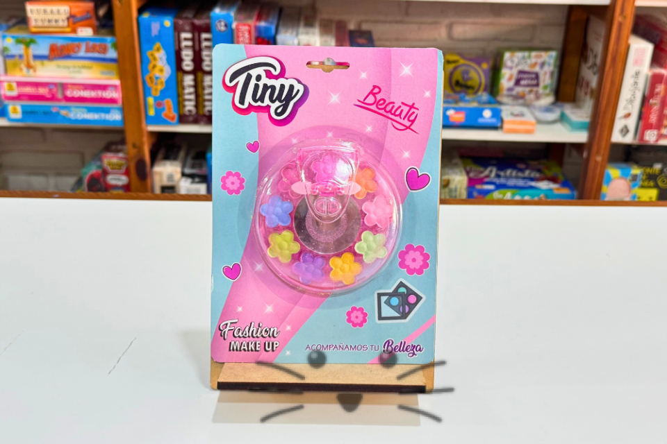 Set de Maquillaje Circular con Sombras y Espejo - Nicasio el Ratón