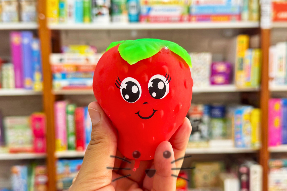 Squishy Frutas Elásticas - Frutilla - Nicasio el Ratón